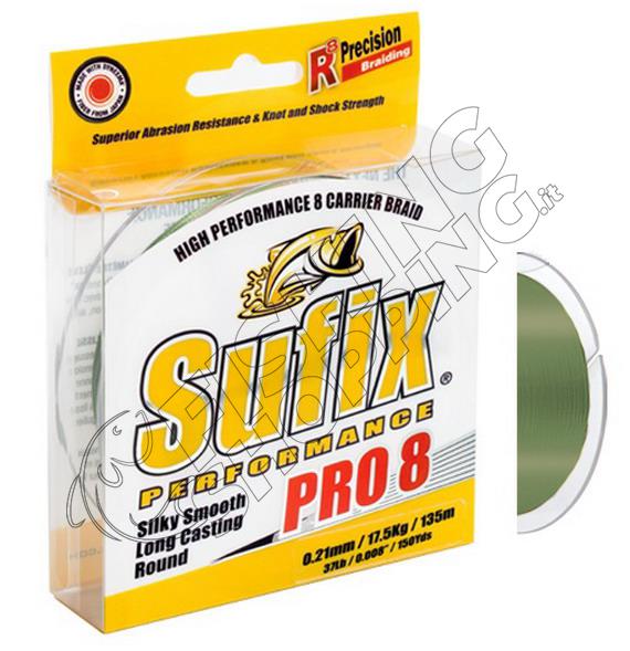 SUFIX PERFORMANCE PRO 8 GREEN 135M.